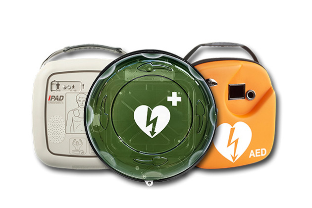 IPAD™ SP1 AED Package with Indoor Rotaid Cabinet - Cardiocare-group.com